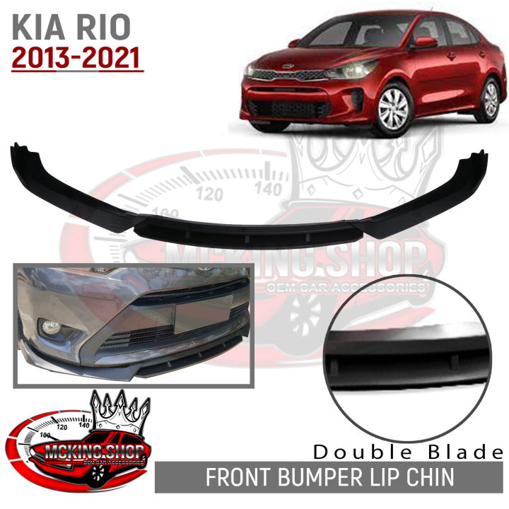 Kia Rio Sedan 2013-2021 Front Lip Chin Body Kit Double Blade / Double ...