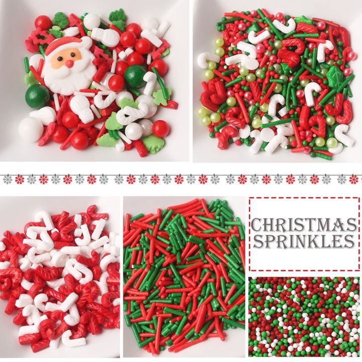 Sweets Indeed Christmas Sprinkles, Holiday Edible Sprinkle Mix, Tree ...
