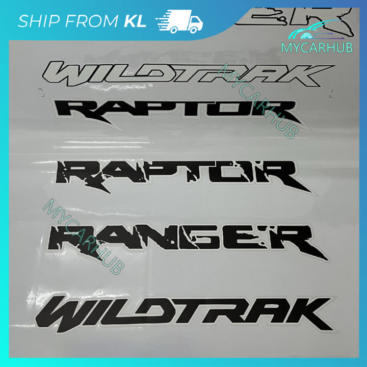 Ford Ranger Body Sticker Raptor / Wildtrak Design - 8 Designs Available ...