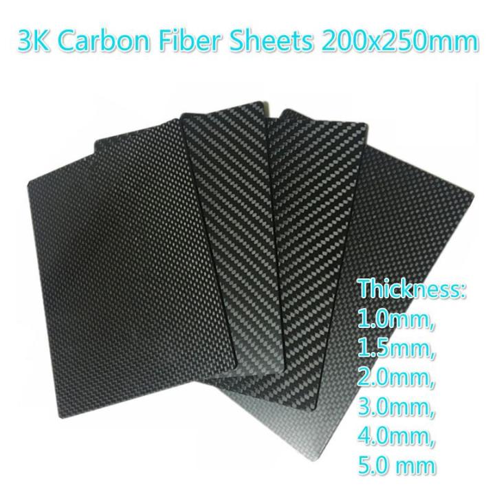 3K Carbon Fiber Sheets 200x250mm 3K High Hardness Carbon Fiber Plates ...