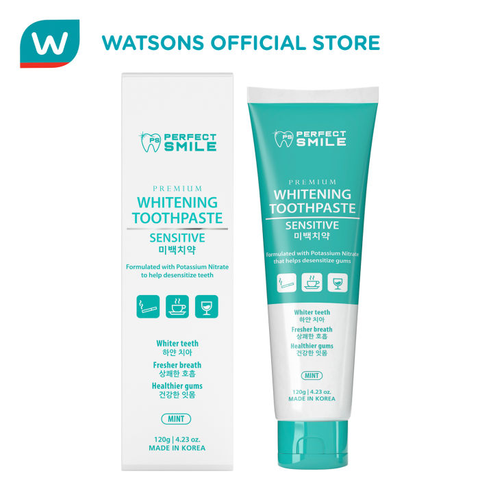 PERFECT SMILE Whitening Toothpaste Sensitive Mint 120g | Lazada PH