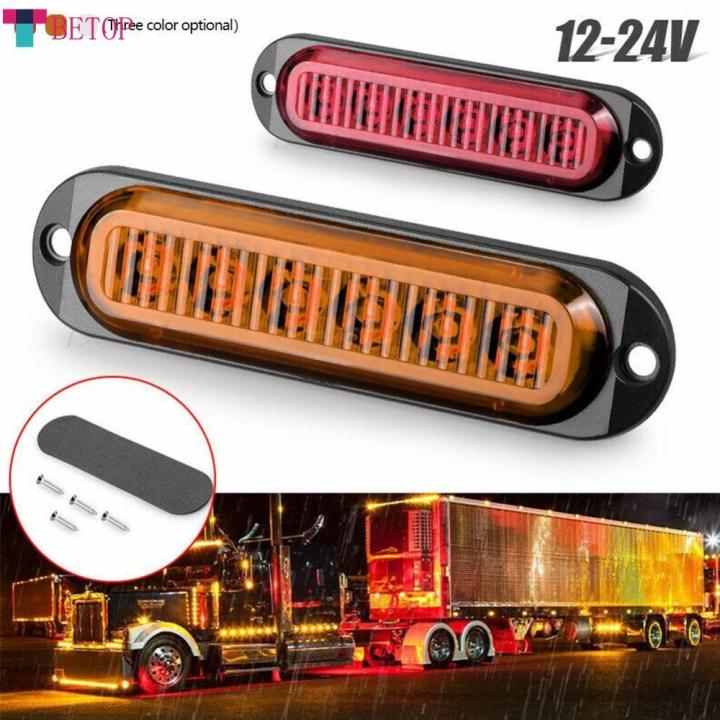 BETOP 6 LEDs Side Marker Lights Red Yellow White 12-24V Waterproof Car ...