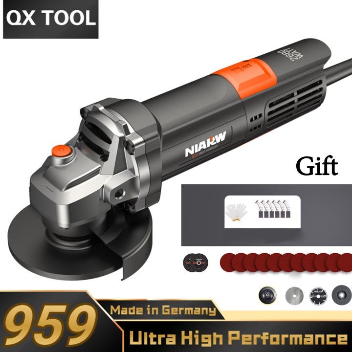 【QX TOOL】Electric Grade Angle Grinder Multi-Functional Multiple Disc ...