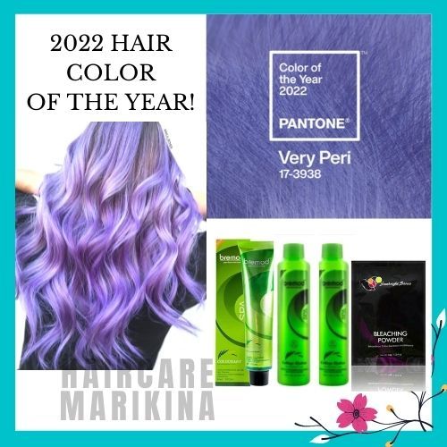 Bremod 10.61 Lilac Purple / Periwinkle Hair Color - Hair Bleach Set ...