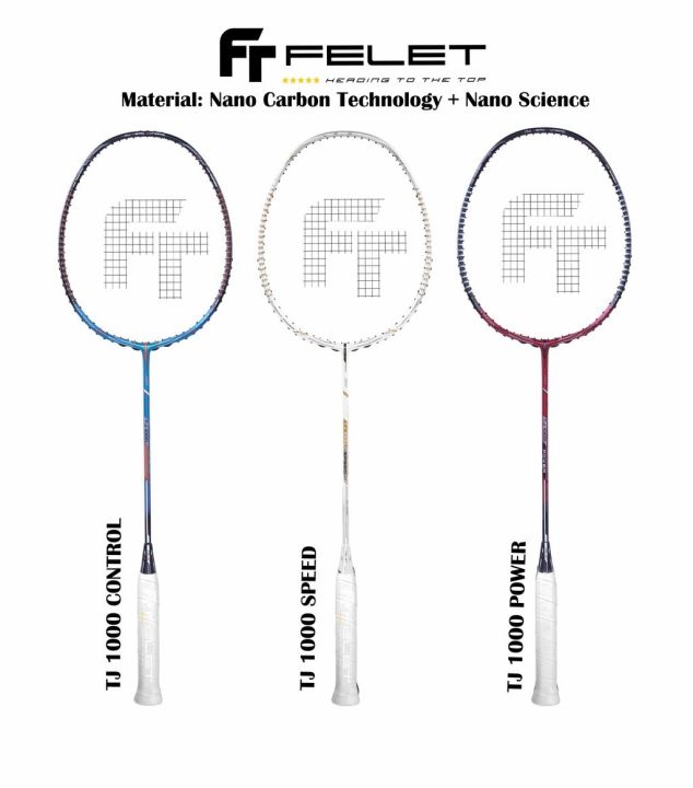 RACKET FELET TJ 1000 - POWER/CONTROL/SPEED badminton racket Max Tension ...