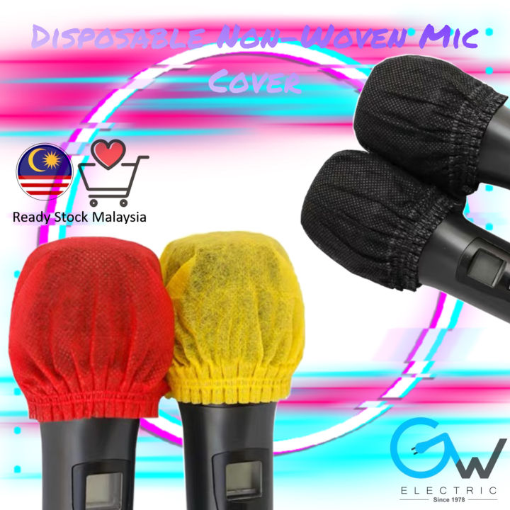10pcs / 50pcs Disposable Karaoke Non-Woven Mic Cover / Microphone ...