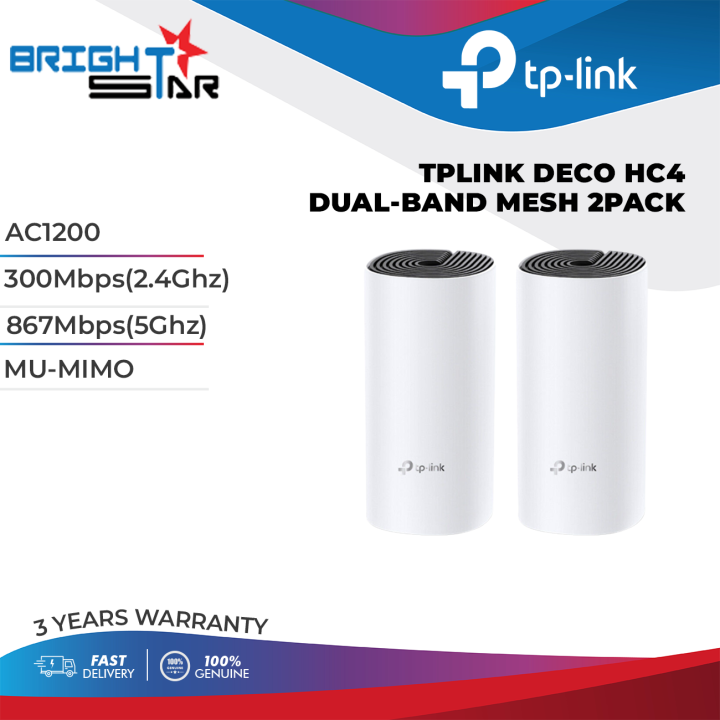 TP-Link Deco HC4 AC1200 Whole Home Mesh Wi-Fi System 2 Pack For Unifi ...