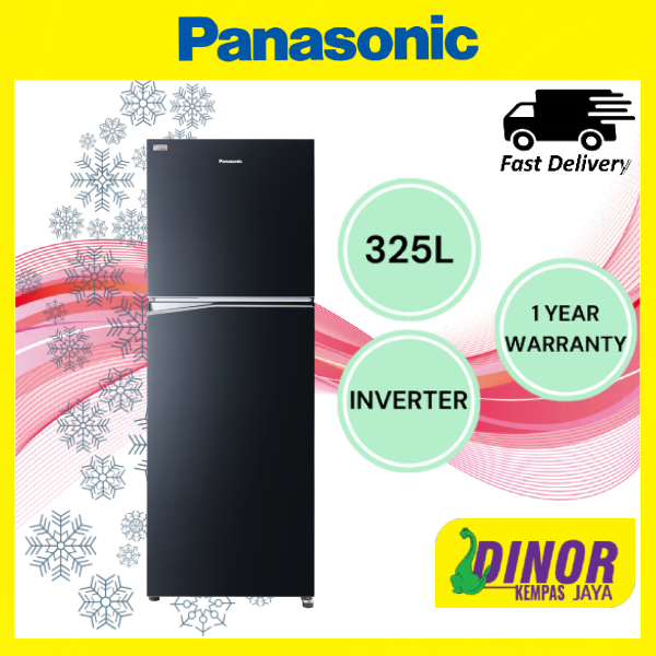 Panasonic 325L Inverter Energy Saving 2-Door Top Freezer Refrigerator ...