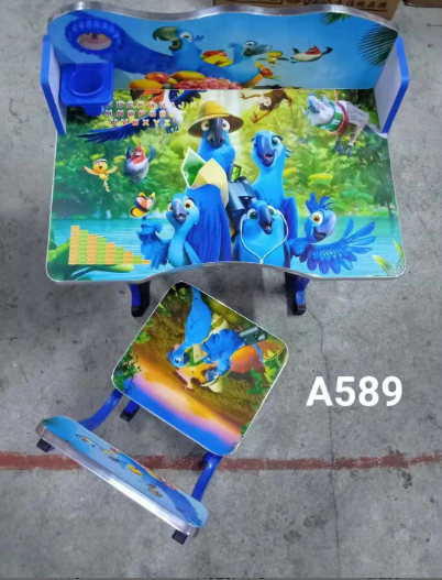 Kids character study table set children’s learning desk study desk ...
