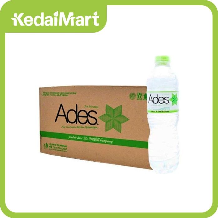 Ades Air Mineral 600 ml 1 Dus isi 24 | Lazada Indonesia