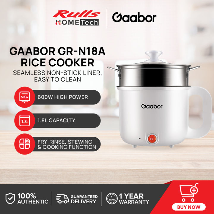 Gaabor GR-N18A Rice Cooker | 1.8L Multi-function Cooker Non-Stick Inner ...