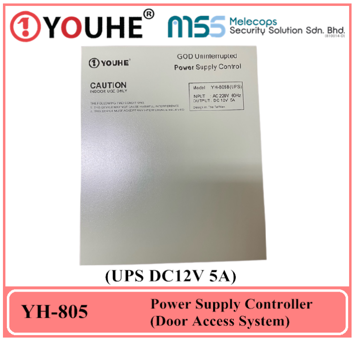 YOUHE YH-805 Uninterrupted Power Supply Controller UPS DC12V 5A (Door Access System) | Lazada