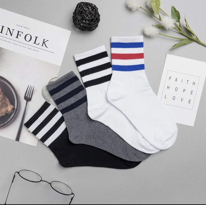 Korean Socks - Varsity Socks - Iconic Socks | Lazada PH