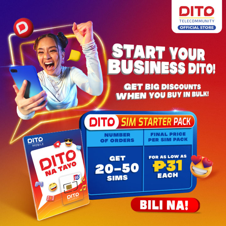 DITO Prepaid SIM Starter Pack | Lazada PH