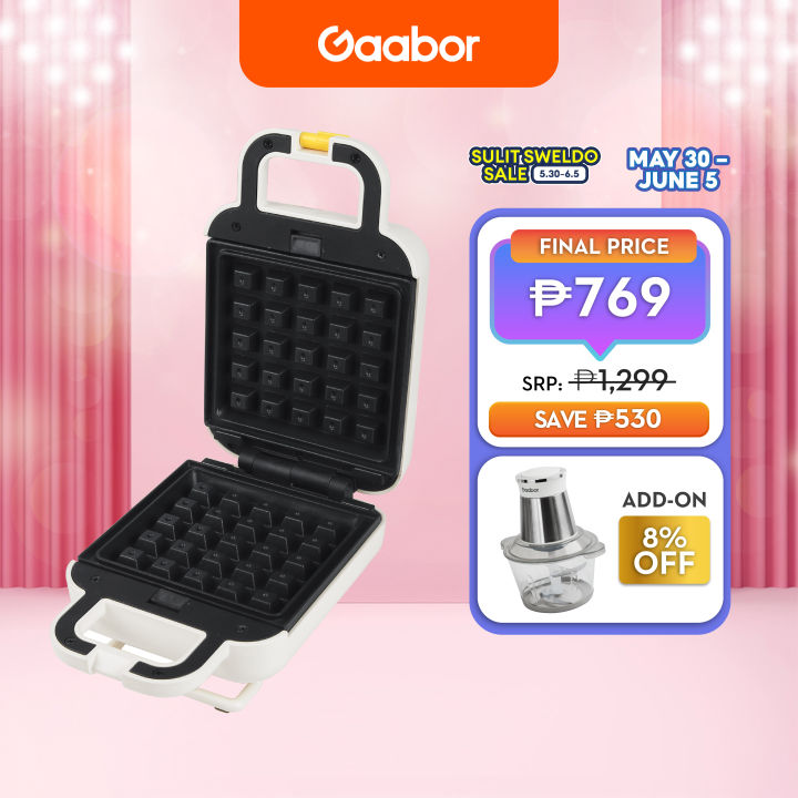 Gaabor Portable Sandwich Maker Multifunctional Breakfast Machine and ...