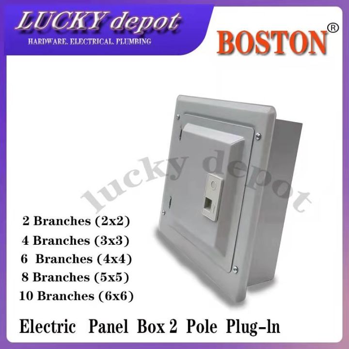 BOSTON ELECTRIC PANEL BOX 2 POLE PLUG IN (2 /4 /6 /8 /10 BRANCHES ...