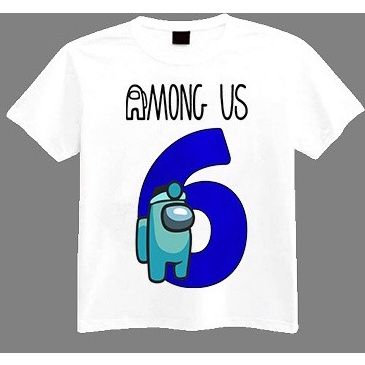 Among Us Number T Shirt 6,7,8,9,10 Unisex Available for Kids and Adults ...