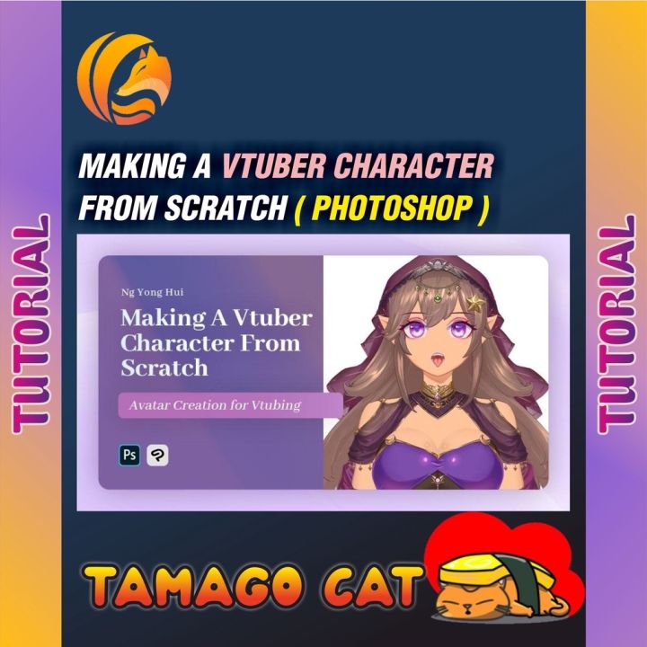[ VIDEO COURSE ] MAKING A VTUBER CHARACTER FROM SCRATCH ( PHOTOSHOP ) | Lazada.co.th