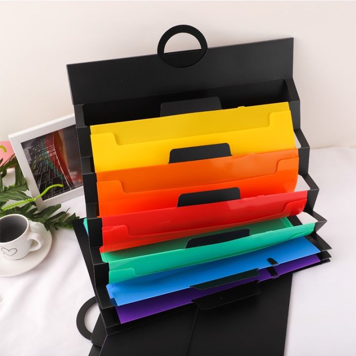 File Organizer Folder Long Size Wall-mounted A4 Rainbow Department ...