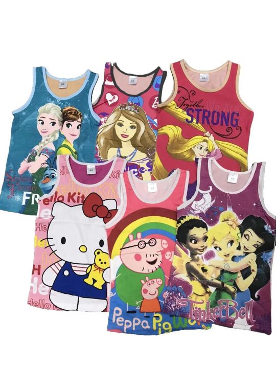 B1T1 Girls Kids Sando pambahay shirt pambata cotton fabric regular ...