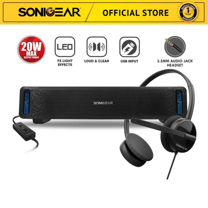 SonicGear SonicBar U200 Portable Soundbar with Volume Control | Free ...