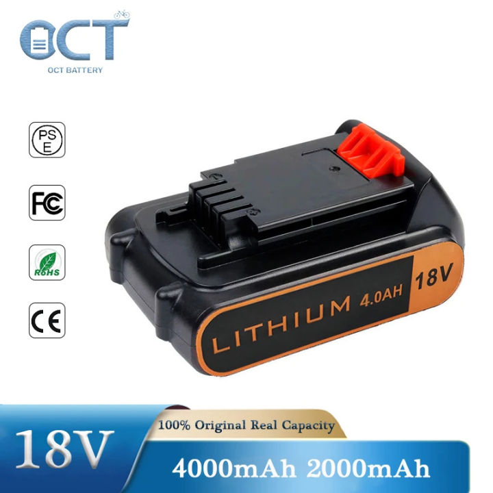Brand new Black & Decker Replace 4.0Ah 4000mAh 2000mAh Lithium-ion 18V ...