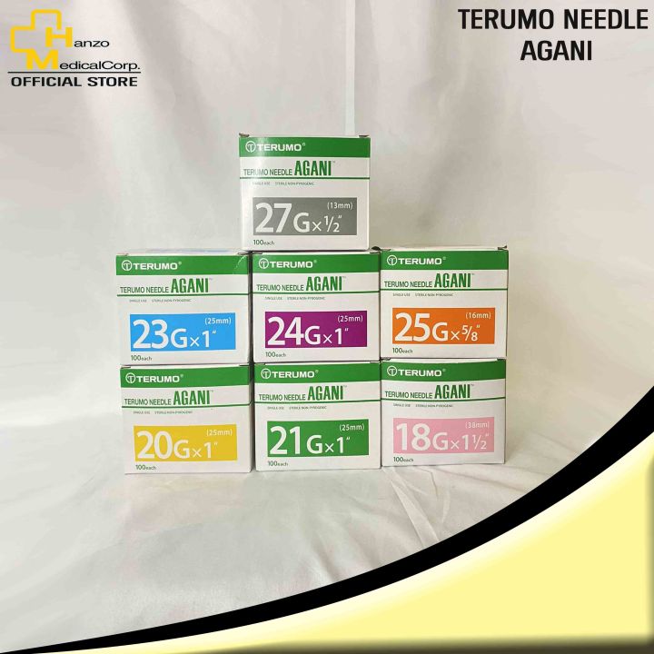 TERUMO NEEDLE AGANI 1BOX/100'S | Lazada PH