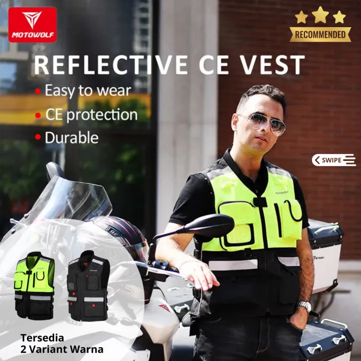 Vest Motor Motowolf Rompi Motor Touring Rompi Safety Premium | Lazada ...