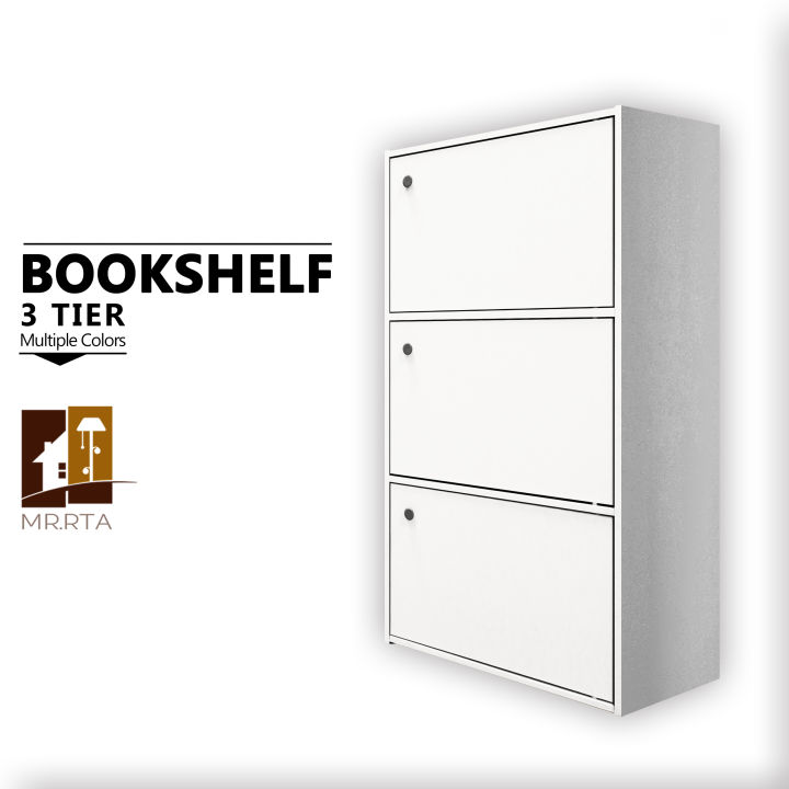 *READY STOCK* 3 DOOR UNIT BOOKSHELF/ 3 TIER UTILITY SHELVING WITH DOORS ...