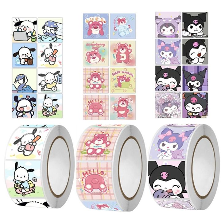 RBZ614885 Square Kuromi Stickers Light Weight Kuromi Label Sticker ...
