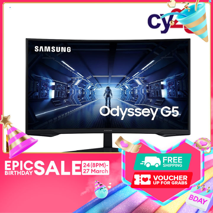 Samsung Odyssey G5 LC32G55TQWEXXM 32" WQHD 144Hz with AMD FreeSync ...