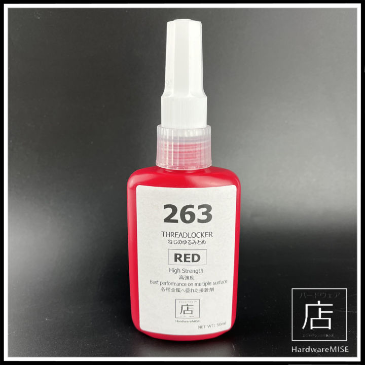 263 Threadlocker Red High Strength Permanent Fixing 50ml | Lazada