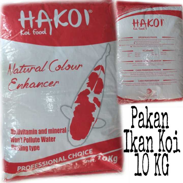 Pakan Koi food Hakoi 10 kg ukuran 5mm dan 2mm | Lazada Indonesia