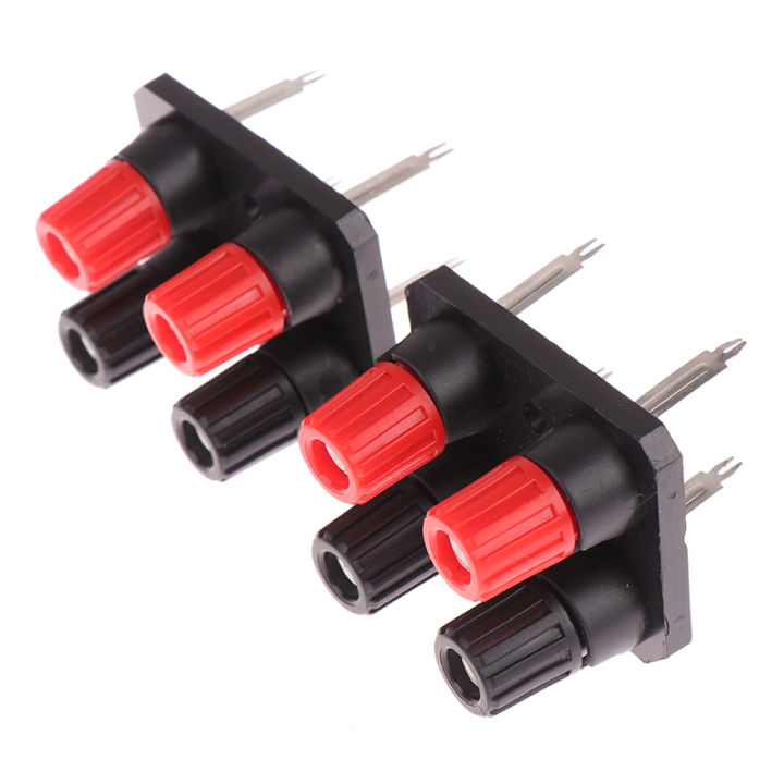 2pc External Banana Jack 4Pin Speaker Amplifier Wire Clip Socket WP4-10 ... 2pc External Banana Jack 4Pin Speaker Amplifier Wire Clip Socket WP4-10 ...