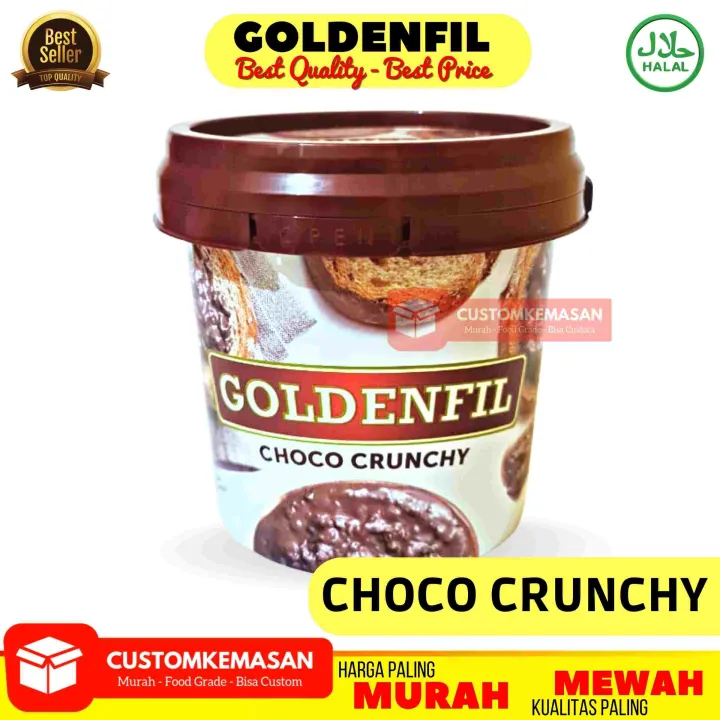 Goldenfil Choco Crunchy / Selai donat / Selai Roti Bakar / Toping ...