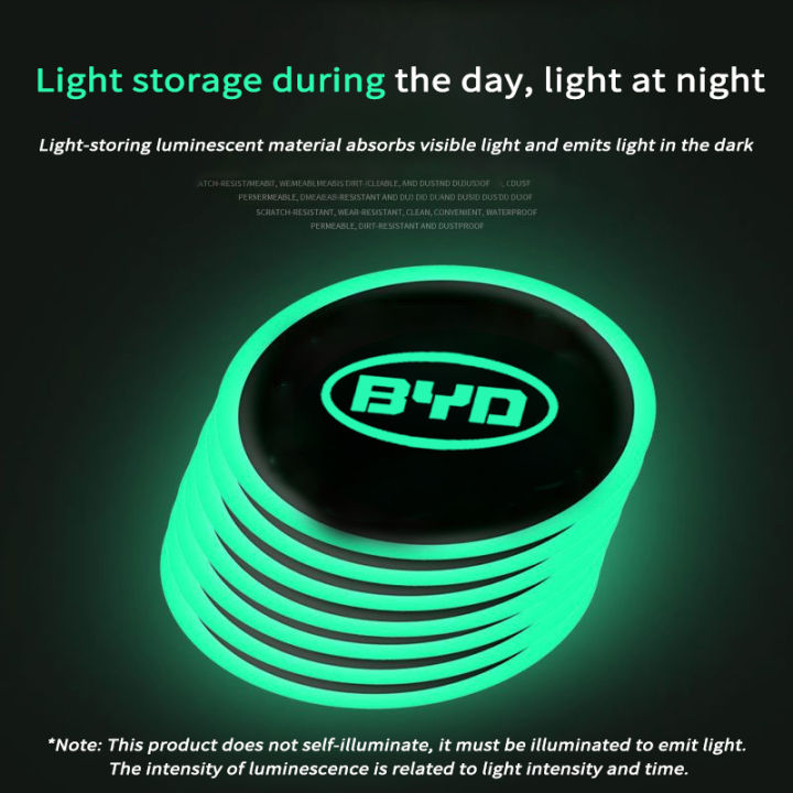 BYD Car Reflective Stickers Luminous Warning Stickers Glass Luminous ...