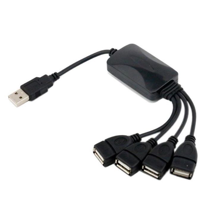 1 Male to 4 Female USB HUB Splitter Extend Cable Power Adapter Socket ...