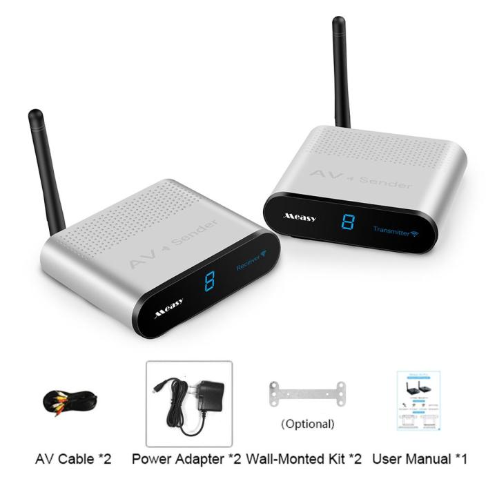 AV220 2.4GHz Wireless AV Audio Video Transmitter Receiver 200M AV Audio ...