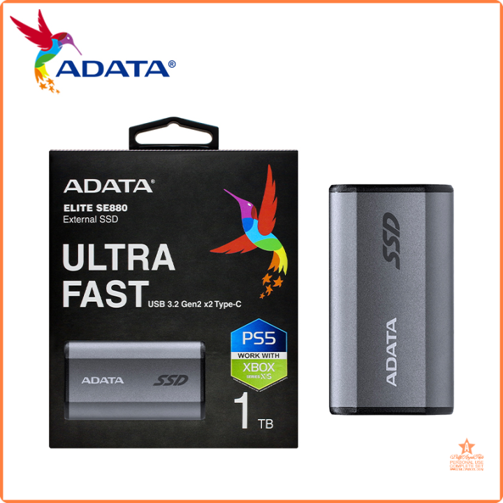 [op038] Original ADATA Elite SE880 External Portable SSD 1TB 500GB USB ...