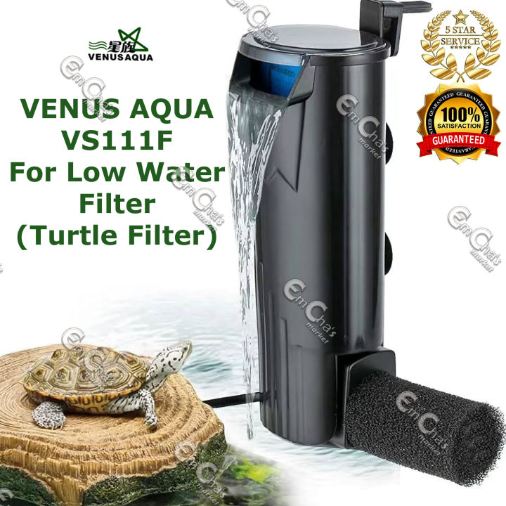 Venus Aqua VS111F Waterfall Turtle Filter for Low Water Setup For 2.5 ...