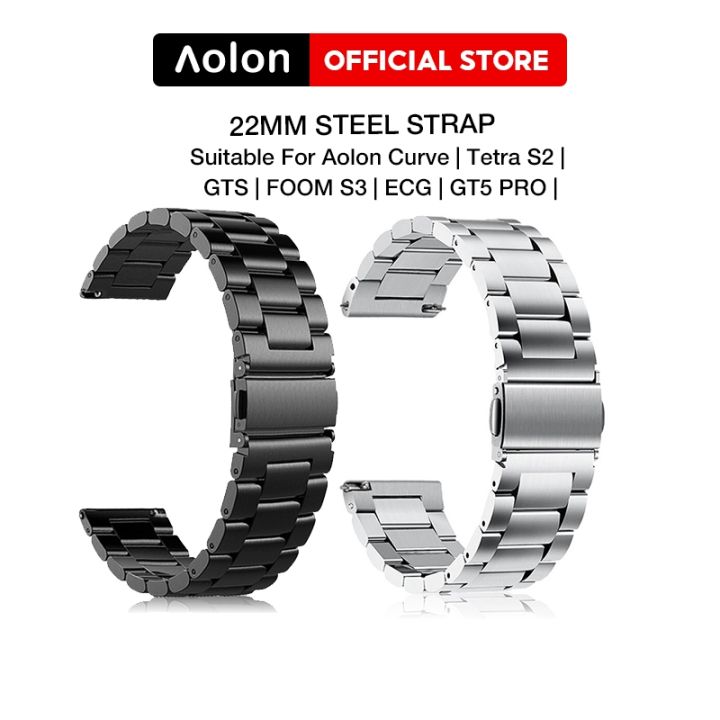 Aolon 22mm Original Smart Watch Stainless Steel Strap For CURVE / FOOM ...