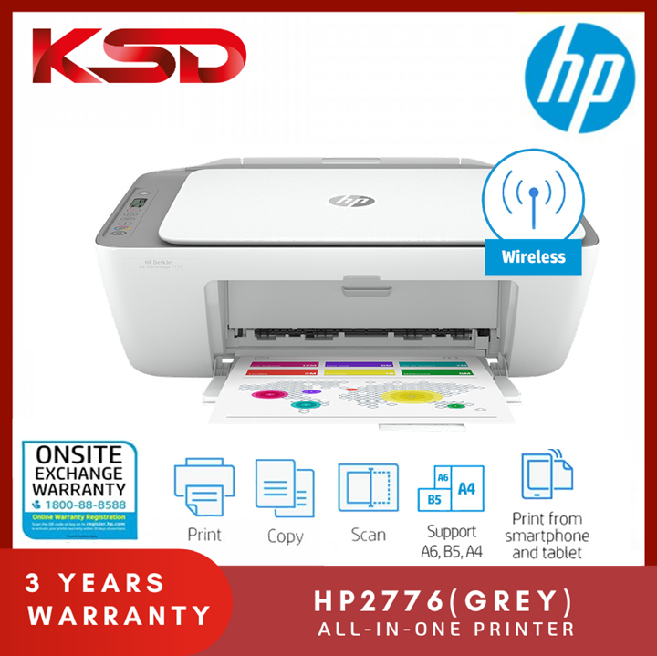 HP DeskJet Ink Advantage 2336 2776 2777 2875 All In One Color Printer/Print Scan Copy Wireless ...