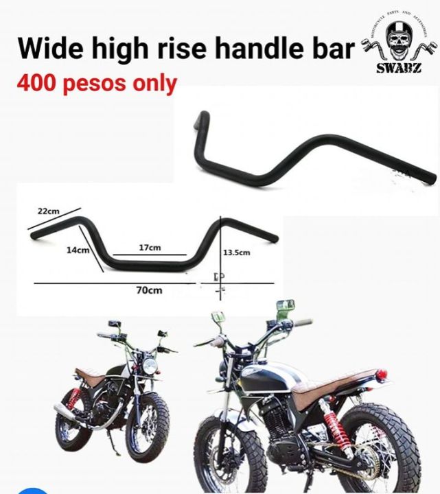 Wide high rise handle bar for Classic Motorcycle | Lazada PH