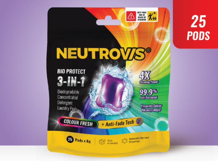 Neutrovis Bio Protect 3-in-1 Laundry Pods (8g x 25 Pods) - Colour Fresh ...