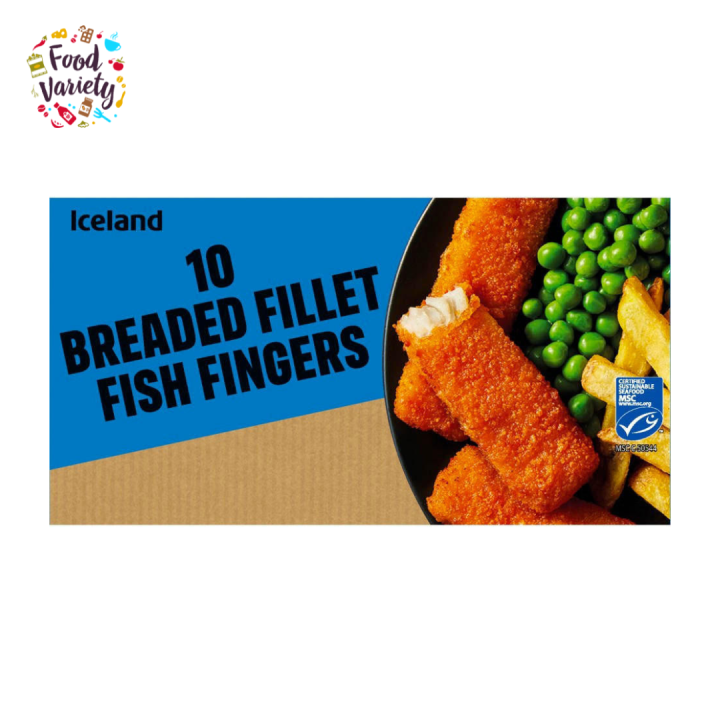 Iceland 10 Breaded Fillet Fish Fingers 250g ไอซ์แลนด์ เนื้ออลาสก้าไร้ ...