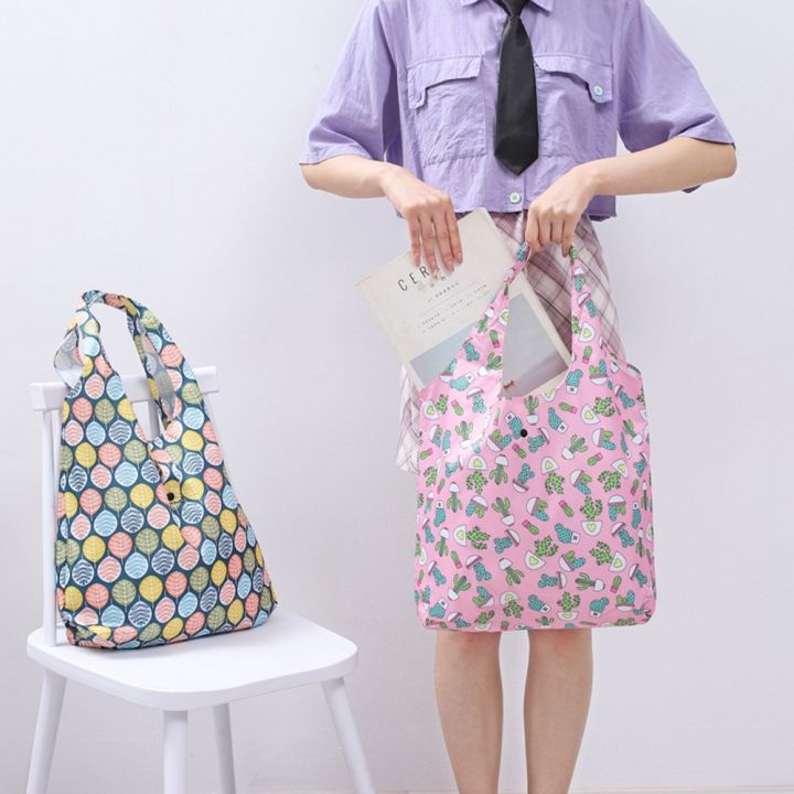 Handy Shopping Polyester Bag Reusable Recycle Totes Shoulder Bag ...