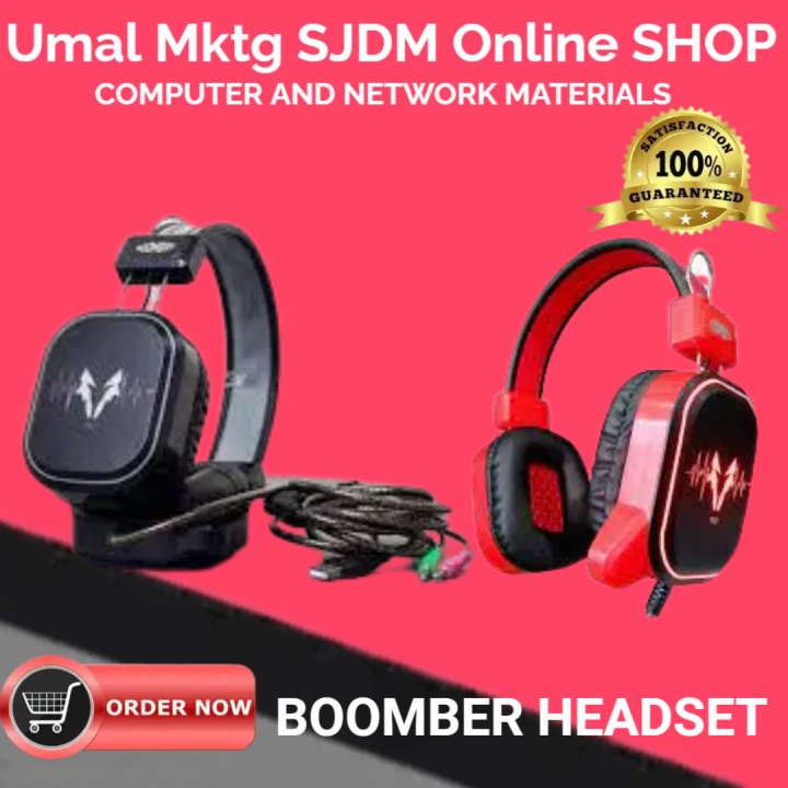 BOOMER GAMING HEADSET WITH MIC AND RGB LIGHT | Lazada PH