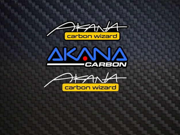 Akana Carbon Sticker Vinyl Sticker Waterproof High Quality Laminated ...