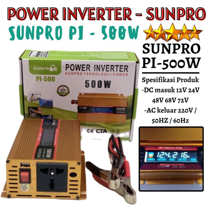 Power Inverter Sunpro Pi-500 Watt - Inverter Sunpro Pi500 Watt | Power ...