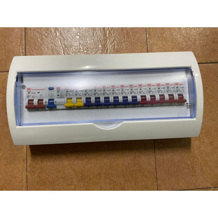 1 PHASE HOME ELECTRIC MAIN BOX FULL SET CONSUMER BOX 18.5 WAY 1 ROW ...